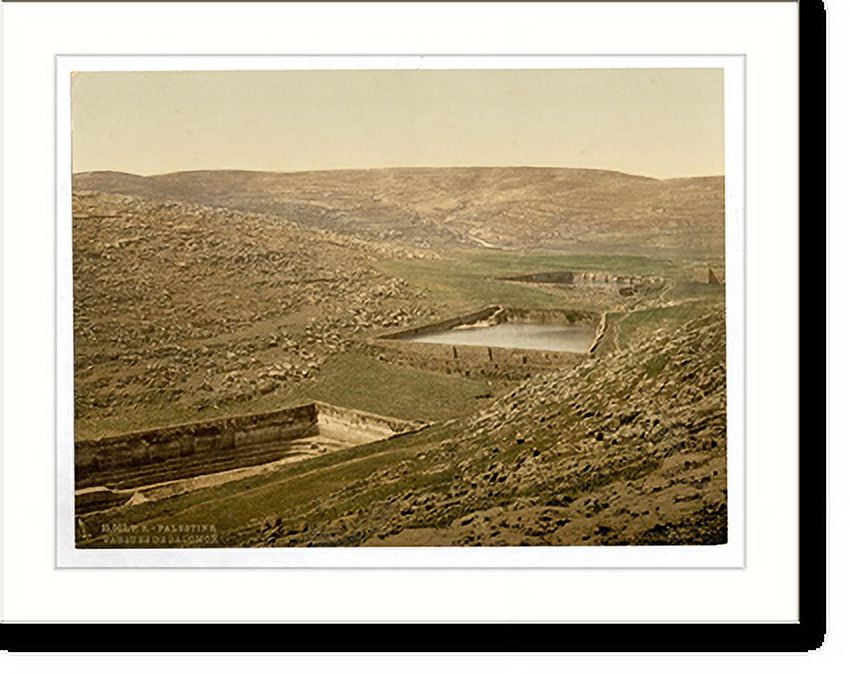 Historic Print, The pools of Solomon Bethlehem Holy Land (i.e. Nein ...