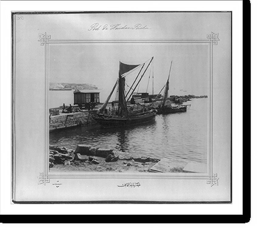 Historic Print, [The port of Haydarpasa].Lieutenant Colonel of the ...
