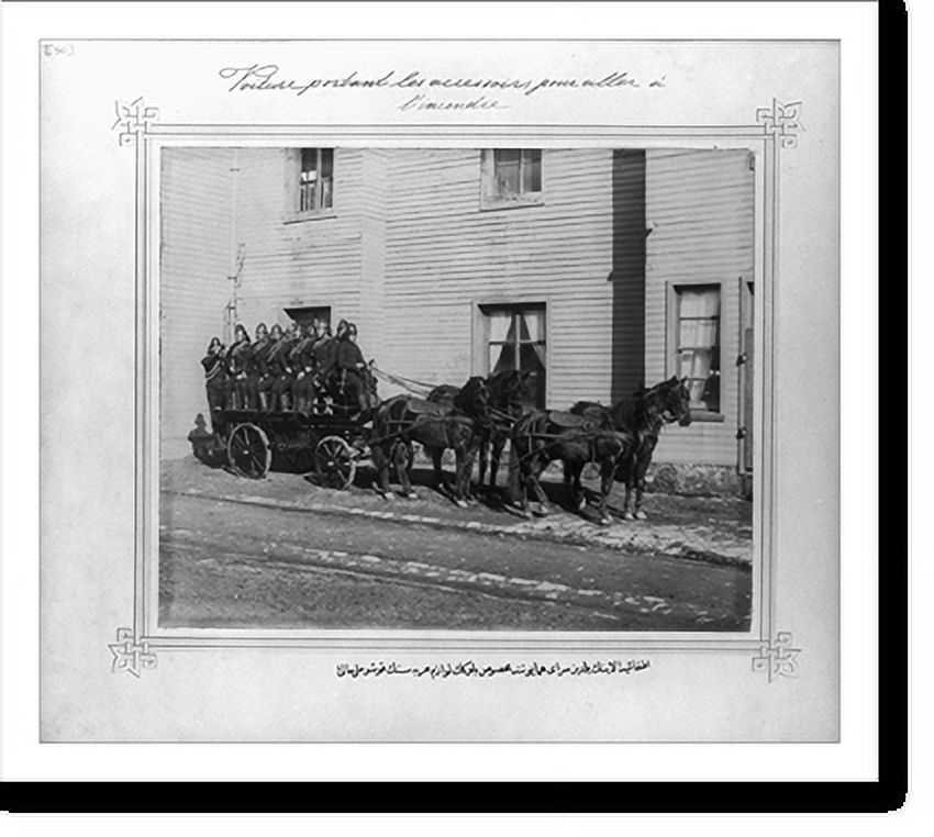 Historic Print, [The ready and alert position of the tool wagon of a ...