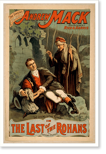 Historic Print, The singing comedian Andrew Mack in the The last of the ...