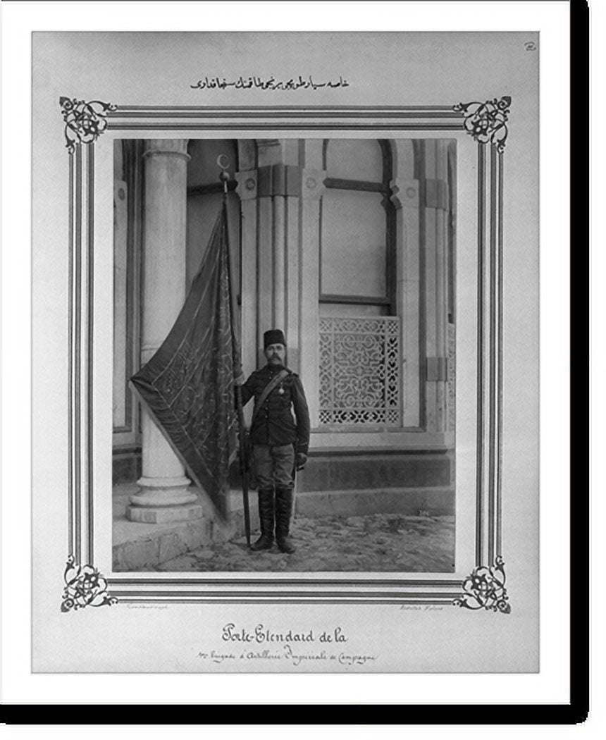 Historic Print, [The standard bearer of the First Mobile Artillery ...
