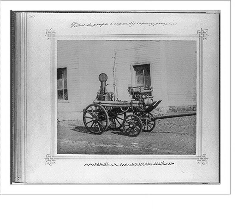 Historic Print, [The steam fire engine belonging to the Fire Brigade ...