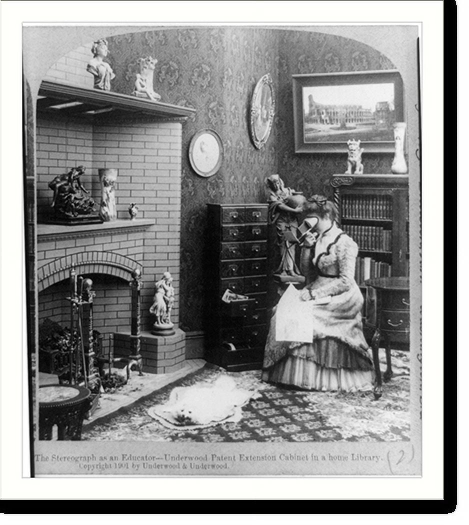Historic Print, The stereograph as an educator - Underwood patent ...