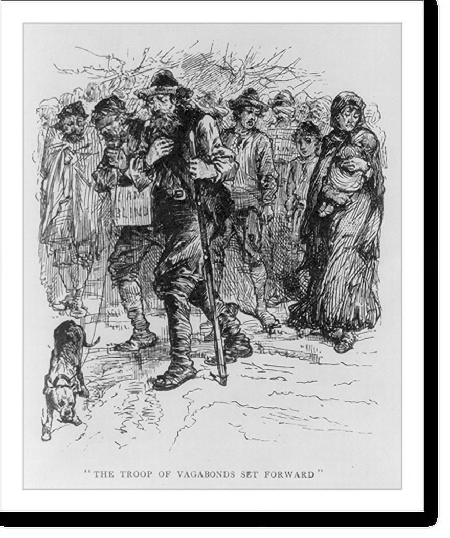 Historic Print, [The troop of vagabonds set forward], 16" x 20 ...