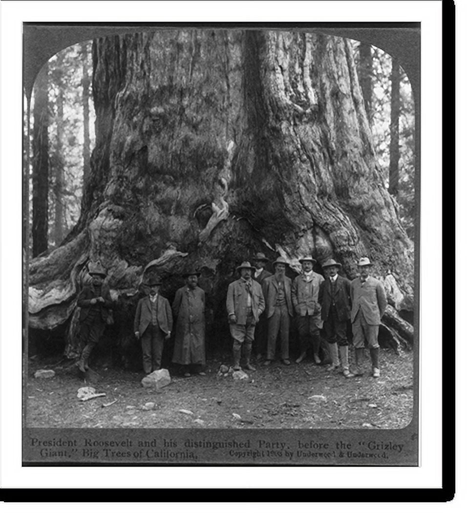 Historic Print, Theodore Roosevelt and his distinguished party, before ...