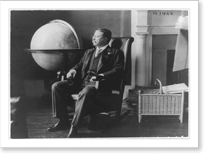 Historic Print, [Theodore Roosevelt, full-length portrait, seated by ...