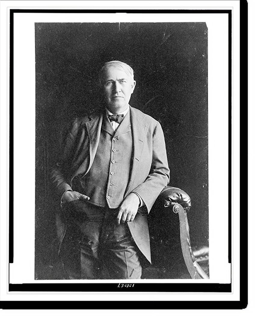 Historic Print, [Thomas Alva Edison, three-quarter length portrait ...