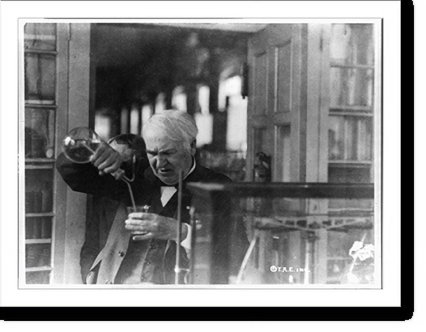 Historic Print, [Thomas Edison, half-length portrait, facing left and ...