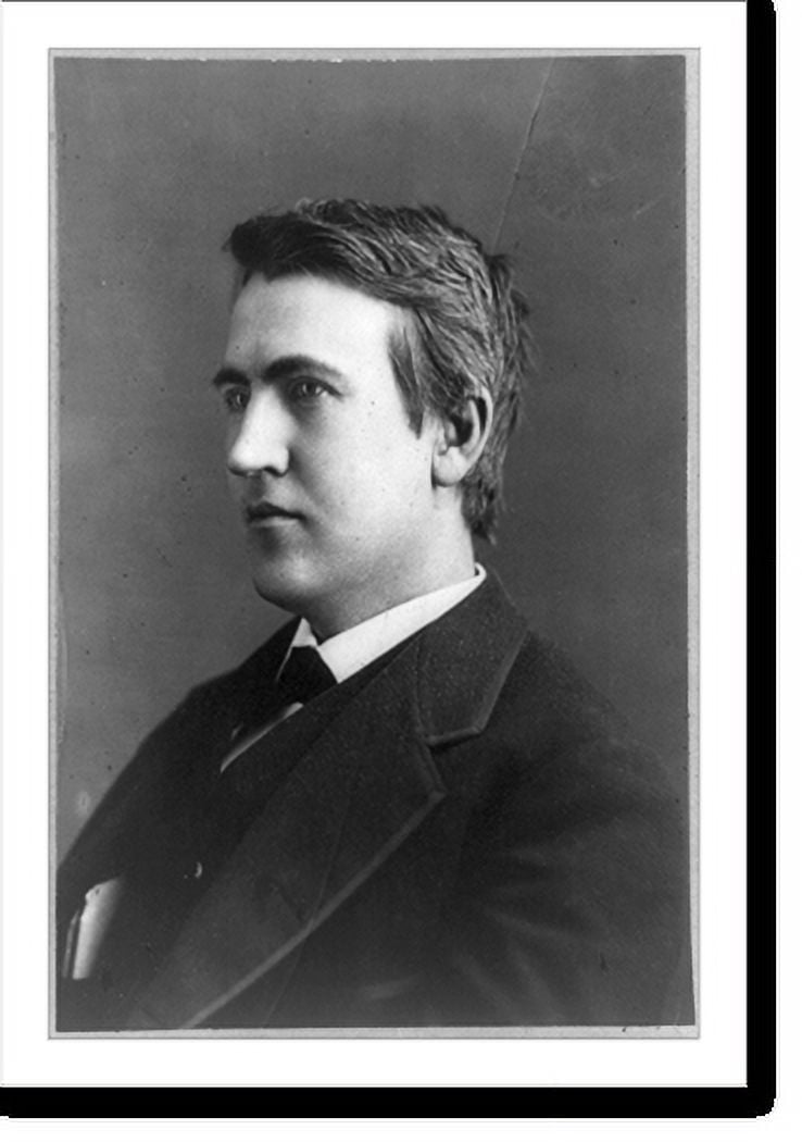 Historic Print, [Thomas Edison, head-and-shoulders portrait, facing ...