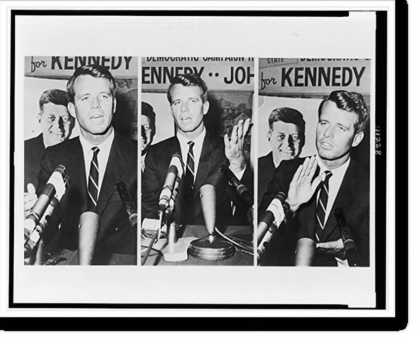 Historic Print, [Three views showing Robert F. Kennedy, half-length ...