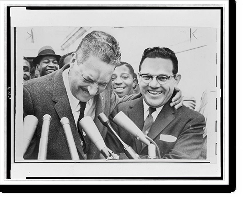 Historic Print, [Thurgood Marshall, head-and-shoulders portrait, behind ...