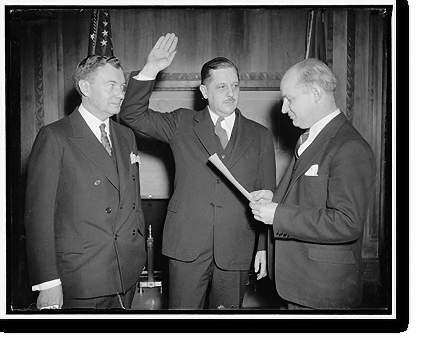 Historic Print, Thurman Arnold. L.R. Robert Jackson, Solicitor Gen'l ...