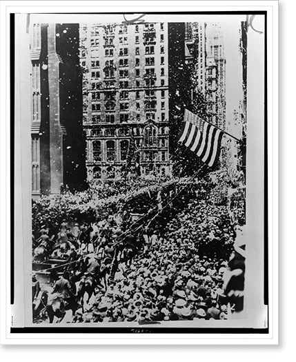 Historic Print, [Ticker tape parade up Broadway, New York City, for ...