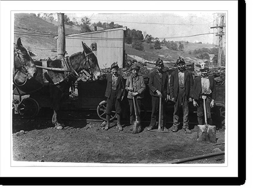 Historic Print, Tipple Boy and Drivers. Maryland Coal Co. Mine, near ...