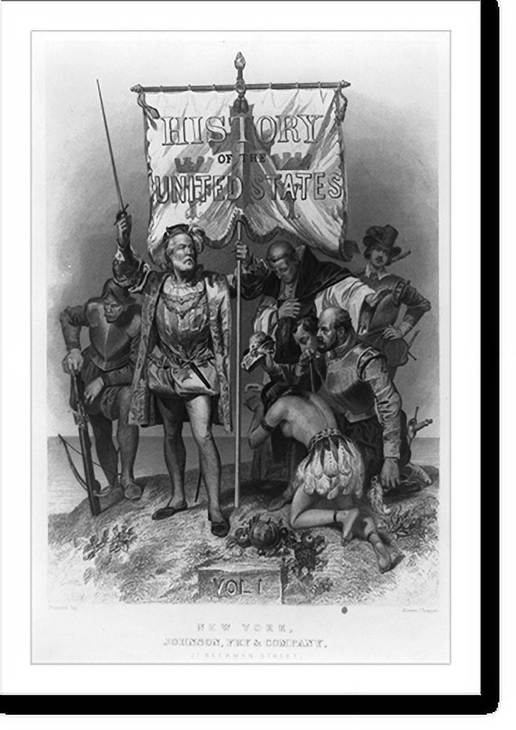 Historic Print, [Title page of History of the United States, vol. I ...