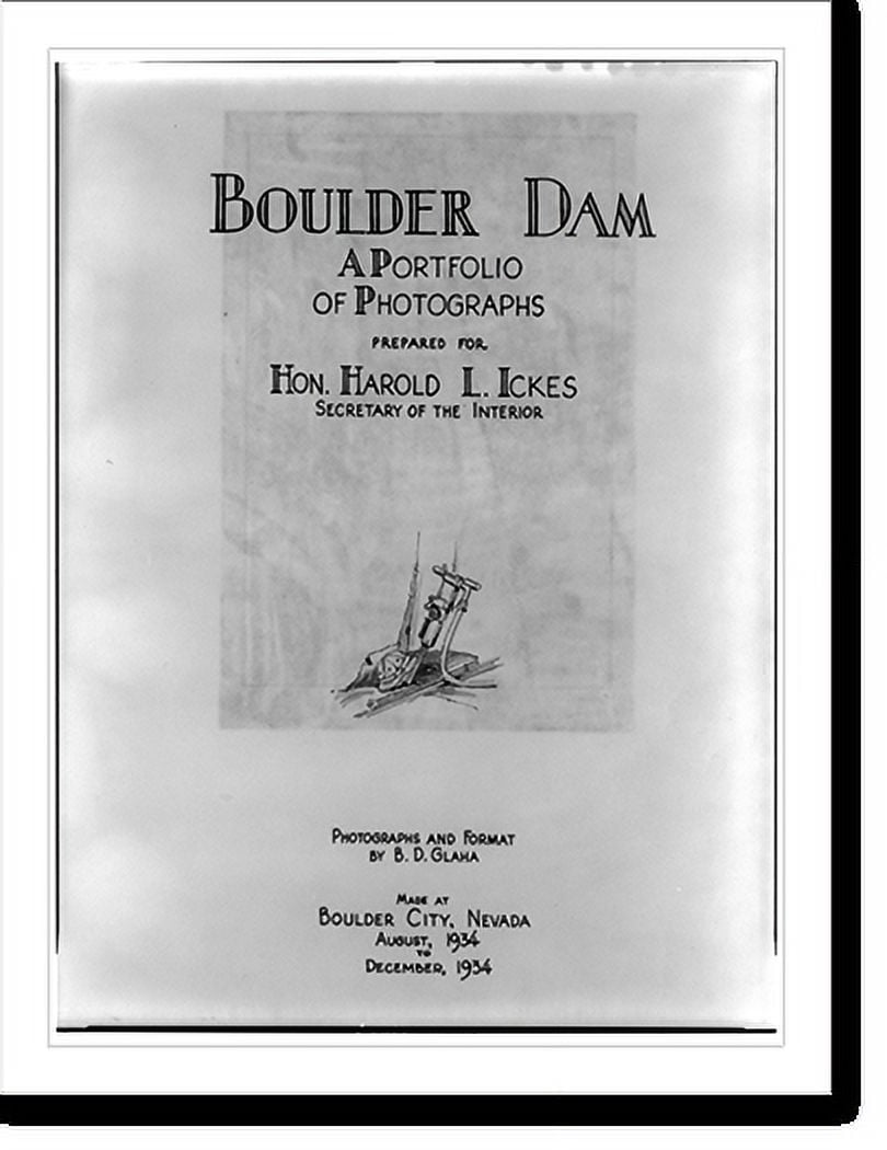 Historic Print, [Title page of album, Boulder Dam, a portfolio of ...
