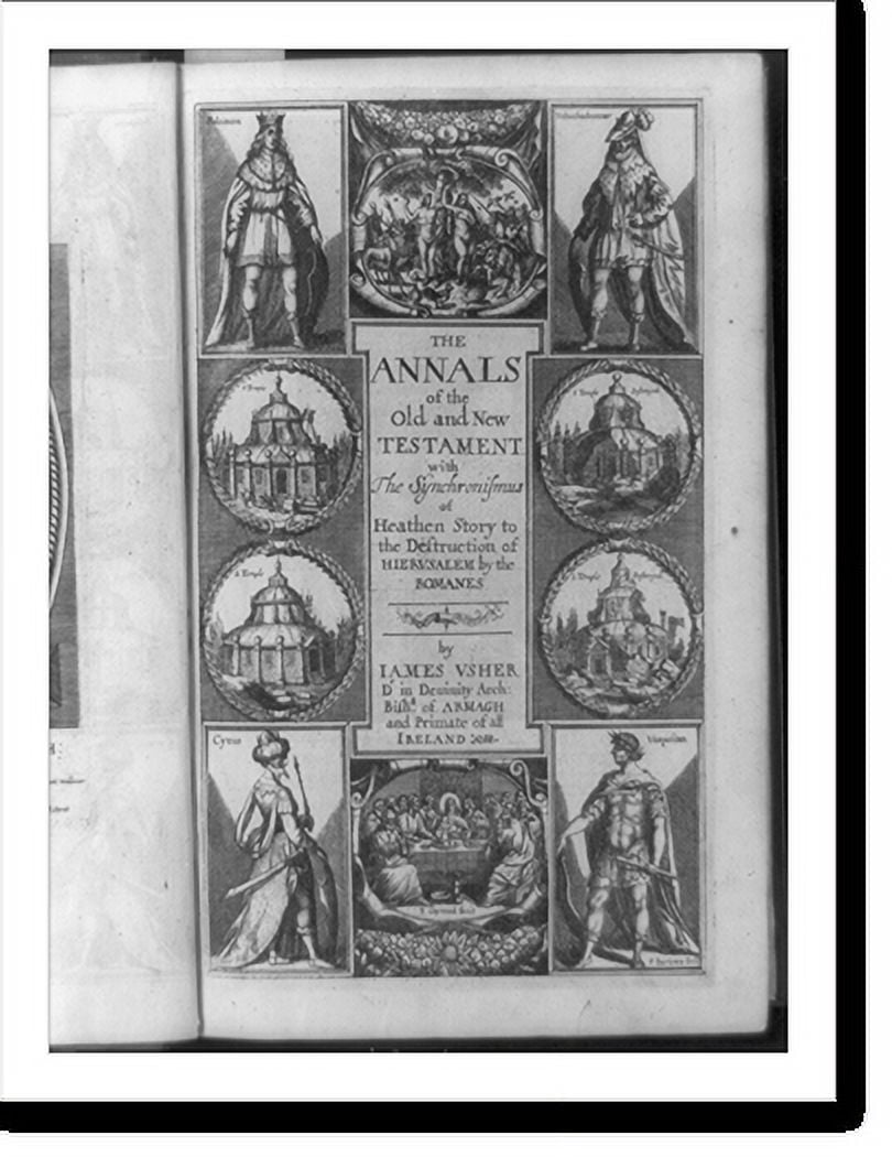 Historic Print, [Title page of a scriptural geology, The annals of the ...