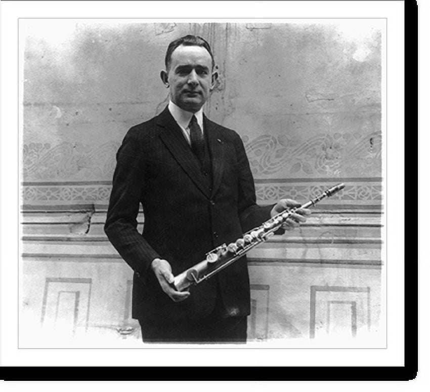 Historic Print, Tomm Brown, who claims to have had the first saxaphone ...