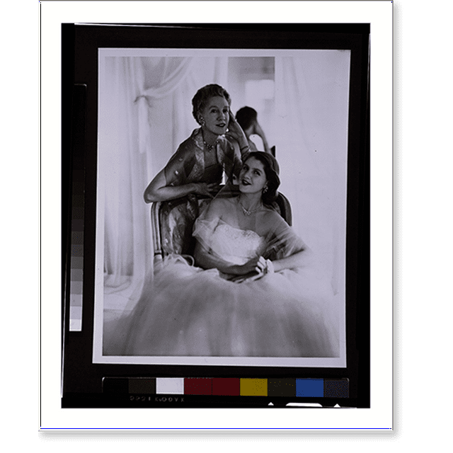 Historic Print, [Toni Frissell Bacon, standing, and Sidney Frissell ...