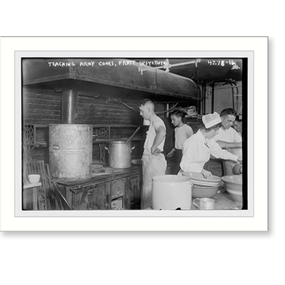 Historic Print, Training army cooks, Pratt Inst. - 2, 16" x 20 ...