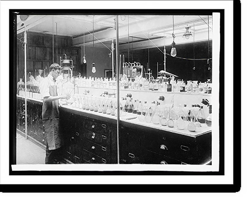 Historic Print, Treasury Dept. Chemical laboratory of the Internal ...
