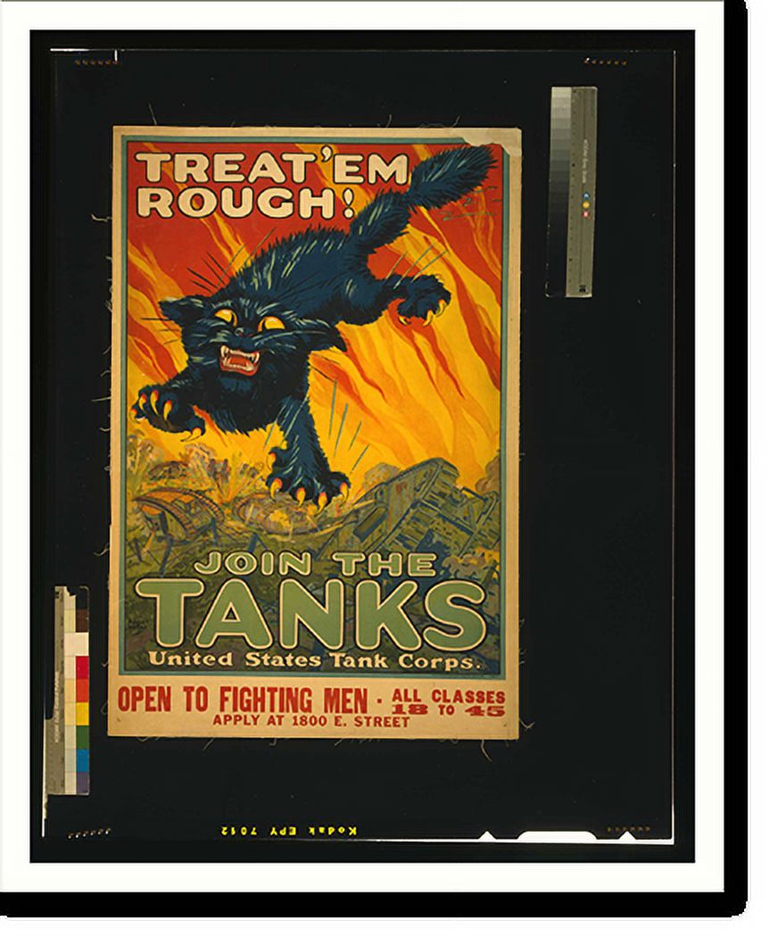 Historic Print, Treat em rough - Join the tanks United States Tank ...