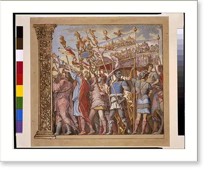 Historic Print, [Triunph(us) Caesaris (The triumph of Julius Caesar ...