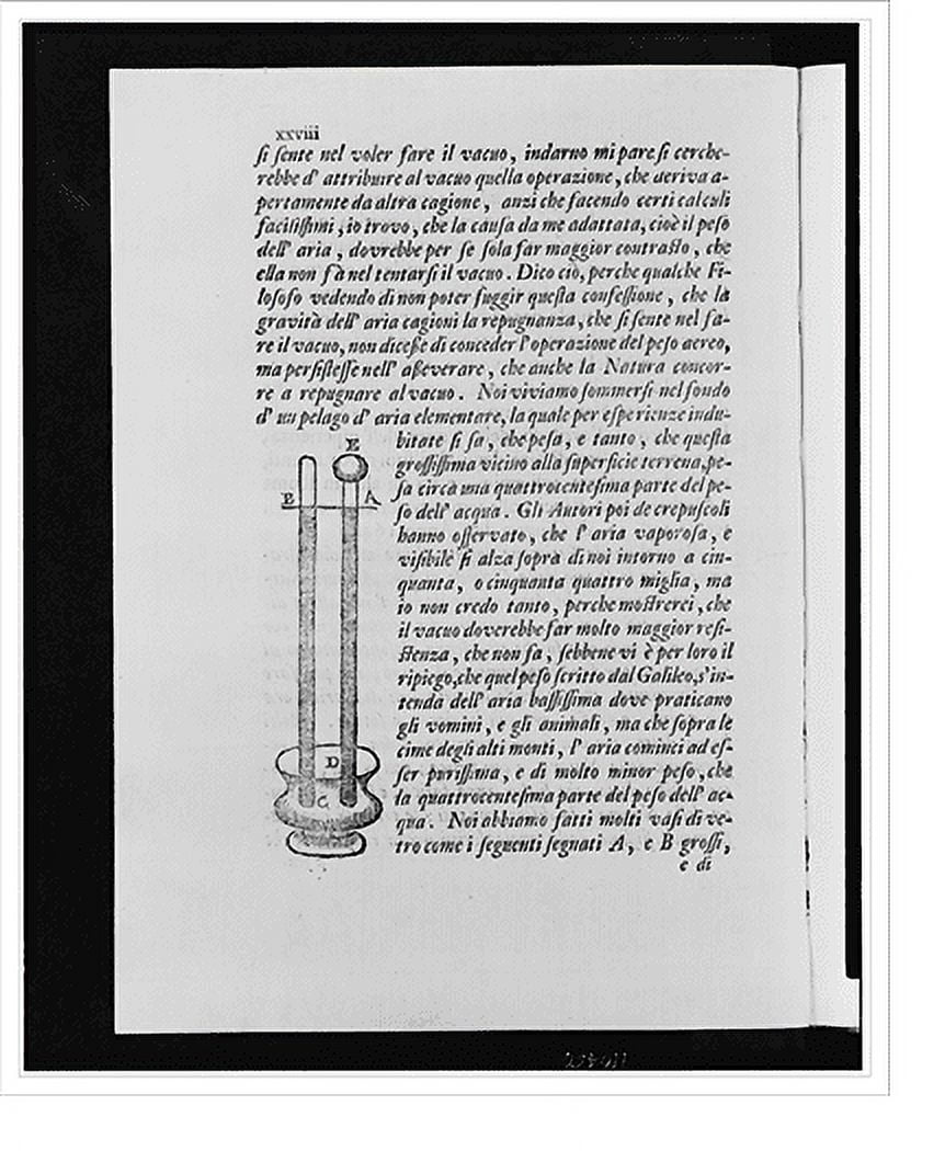 Historic Print, [Tubes containing mercury with vacuum at top showing ...