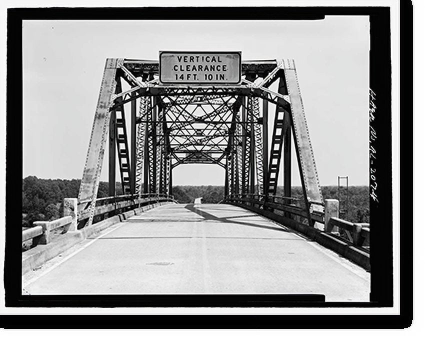 Historic Print, Tutwiler Bridge, Spanning Tombigbee River on Alabama ...