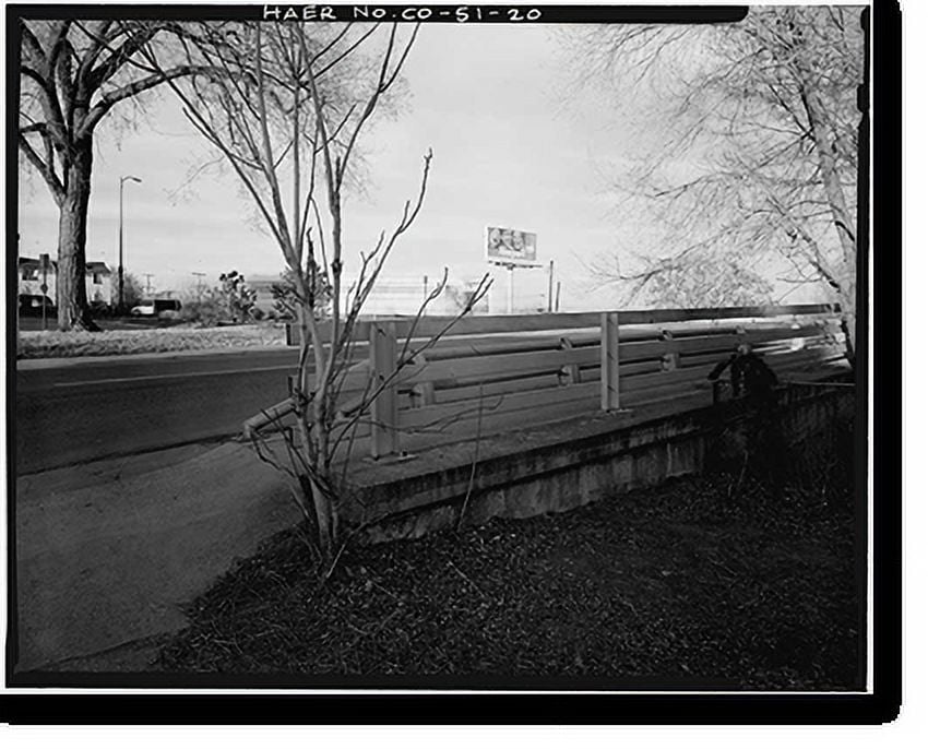 Historic Print, Twentieth Street Viaduct, Spans Platte River Valley ...