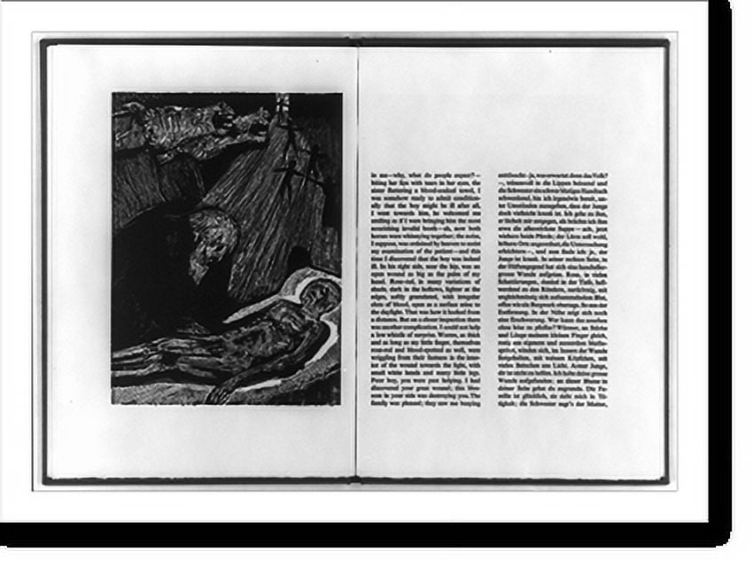 Historic Print, [Two pages of The Country Doctor, by Franz Kafka, one ...