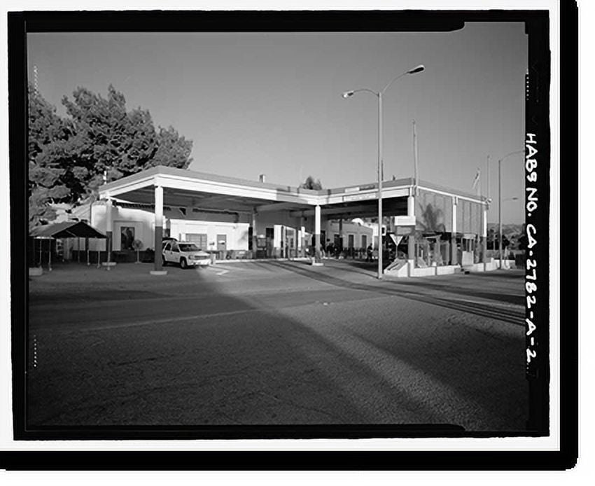Historic Print, U.S. Inspection Station, Main Building, California ...