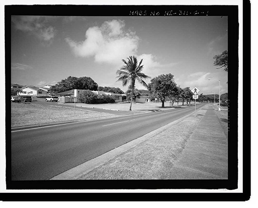 Historic Print, U.S. Marine Corps Base Hawaii, Kaneohe Bay, C.P.O. Club ...
