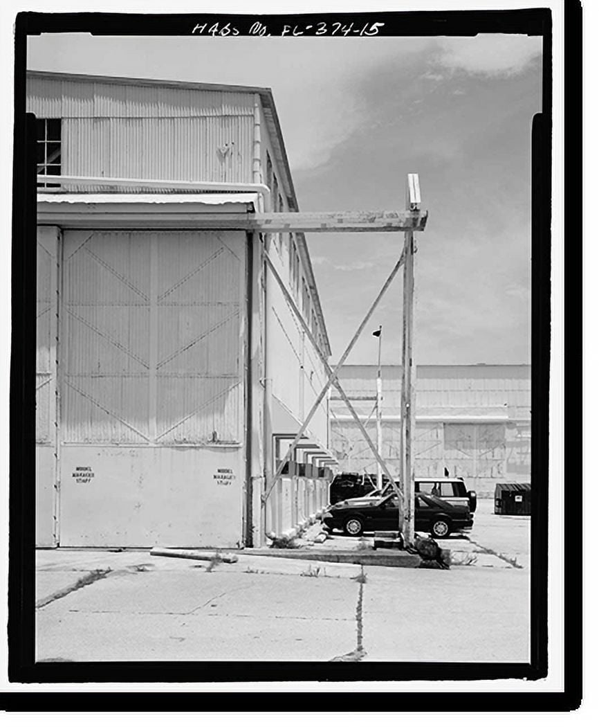 Historic Print, U.S. Naval Air Station, Seaplane Hangar, Pensacola ...
