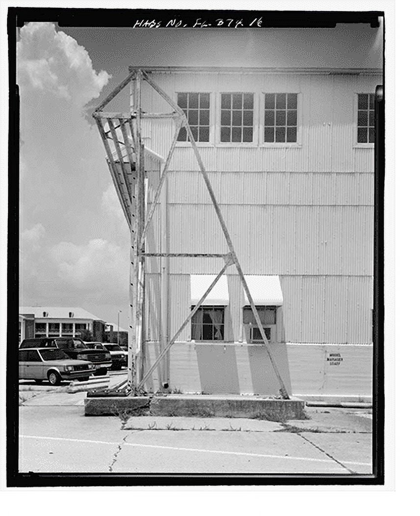 Historic Print, U.S. Naval Air Station, Seaplane Hangar, Pensacola ...
