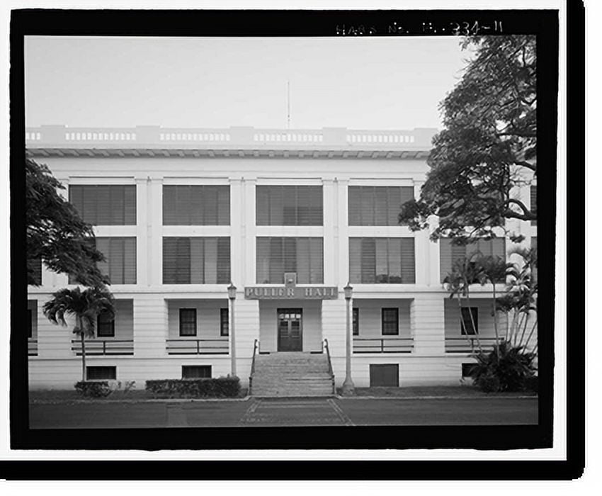 Historic Print, U.S. Naval Base, Pearl Harbor, Enlisted Men's Barracks ...
