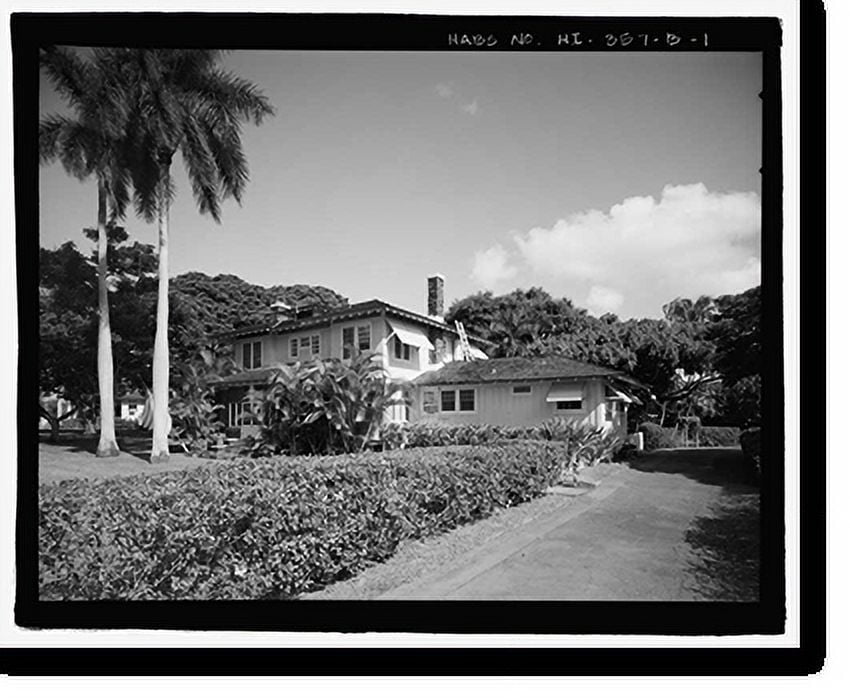 Historic Print, U.S. Naval Base, Pearl Harbor, Naval Housing Area Hale ...