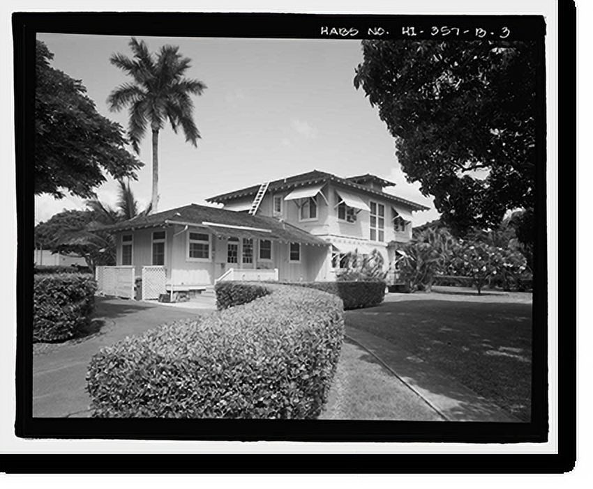 Historic Print, U.S. Naval Base, Pearl Harbor, Naval Housing Area Hale ...