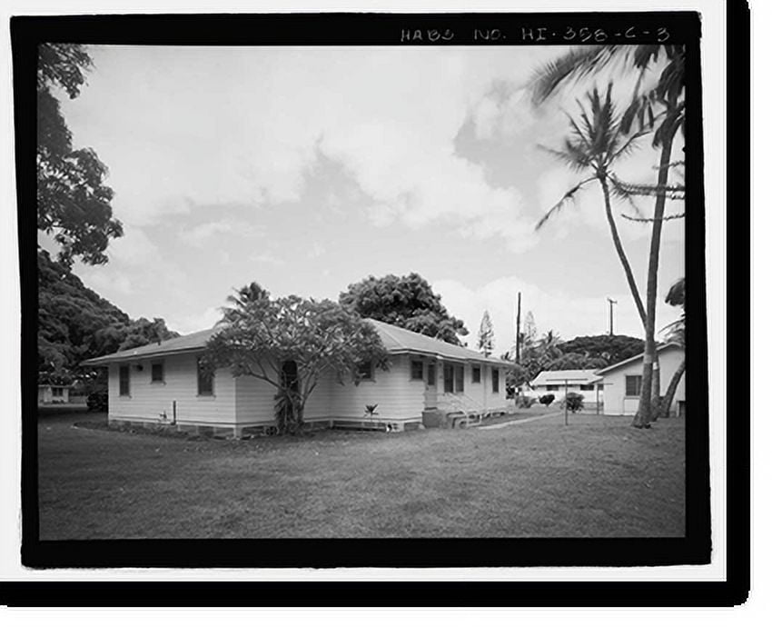 Historic Print, U.S. Naval Base, Pearl Harbor, Naval Housing Area Pearl ...