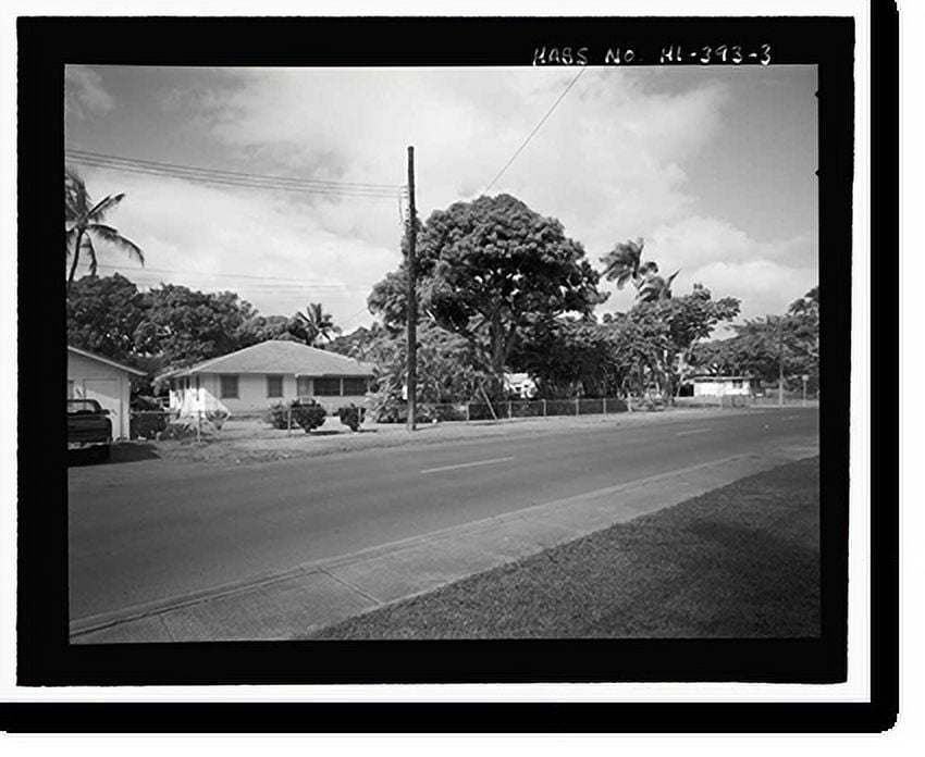 Historic Print, U.S. Naval Base, Pearl Harbor, Pearl City Peninsula ...