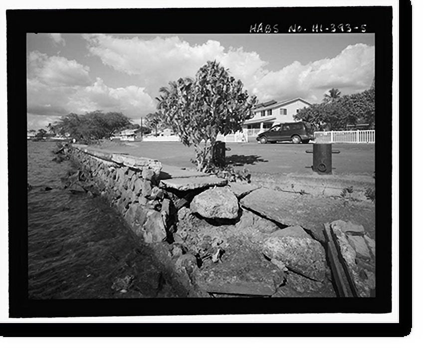 Historic Print, U.S. Naval Base, Pearl Harbor, Pearl City Peninsula ...