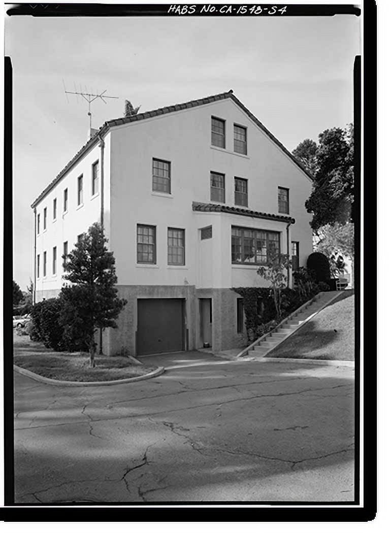 Historic Print, U.S. Naval Hospital, Double Quarters, Park Boulevard ...