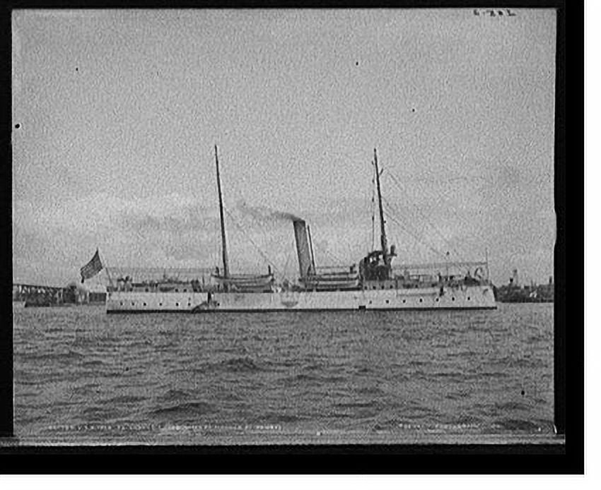 Historic Print, U.S.S. Isla de Luzon, cruiser taken at Manilla [i.e ...