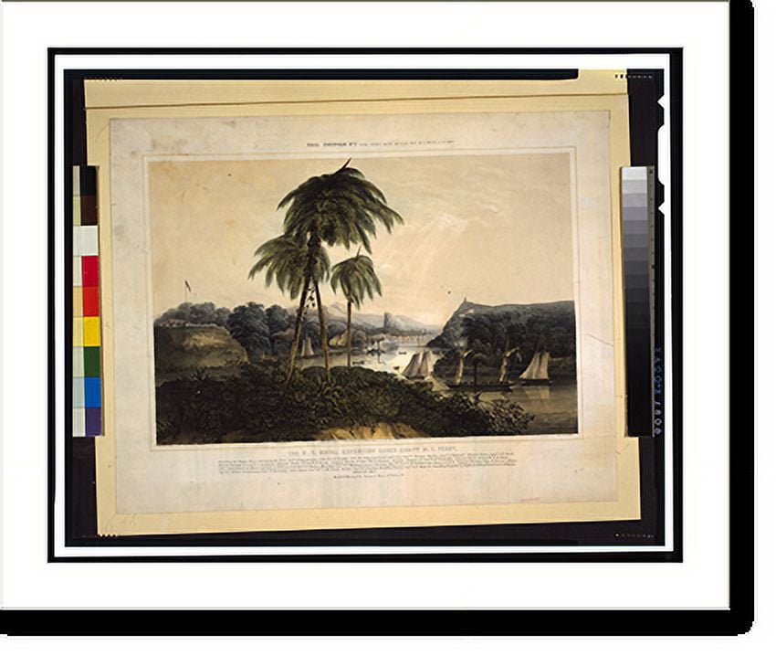 Historic Print, The U.S. naval expedition under Com..ore M.C. Perry ...