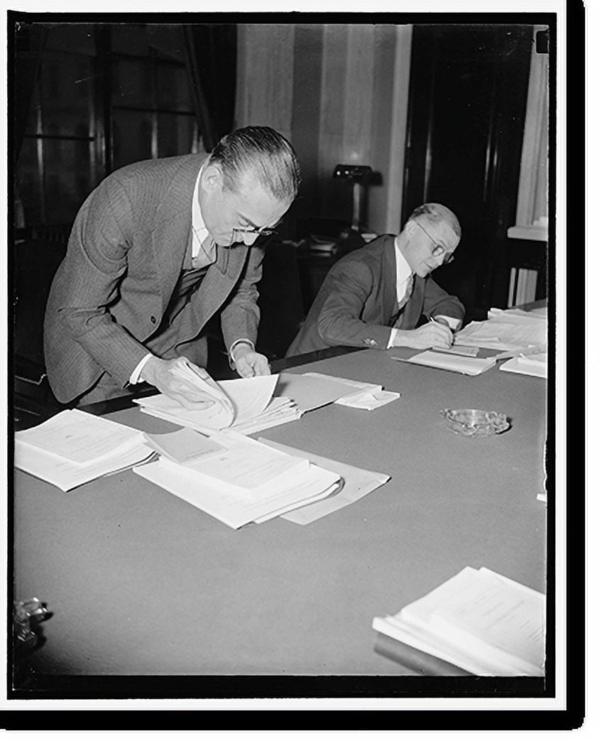 Historic Print, U.S. plane manufacturing facilities inadequate; Admiral ...