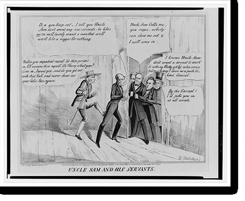Historic Print, Uncle Sam and his servants, 16" x 20" - Walmart.com