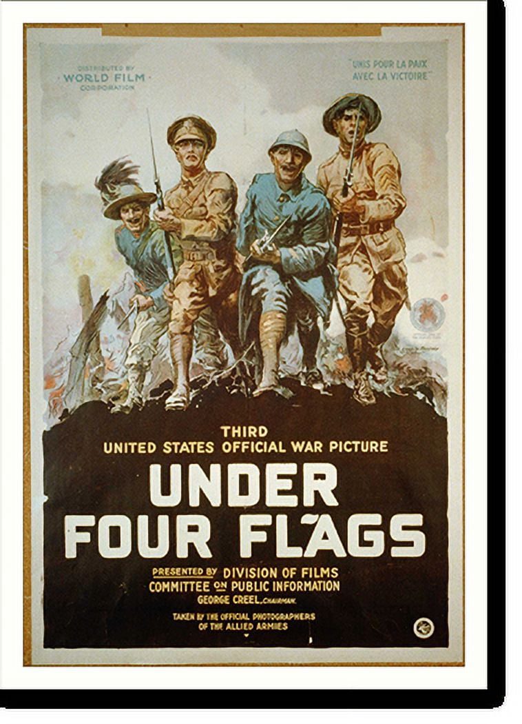 Historic Print, Under four flags Third United States official war ...