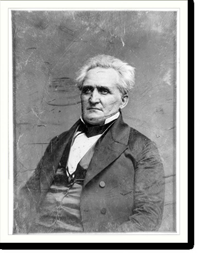 Historic Print, [Unidentified man, half-length portrait, three-quarters ...