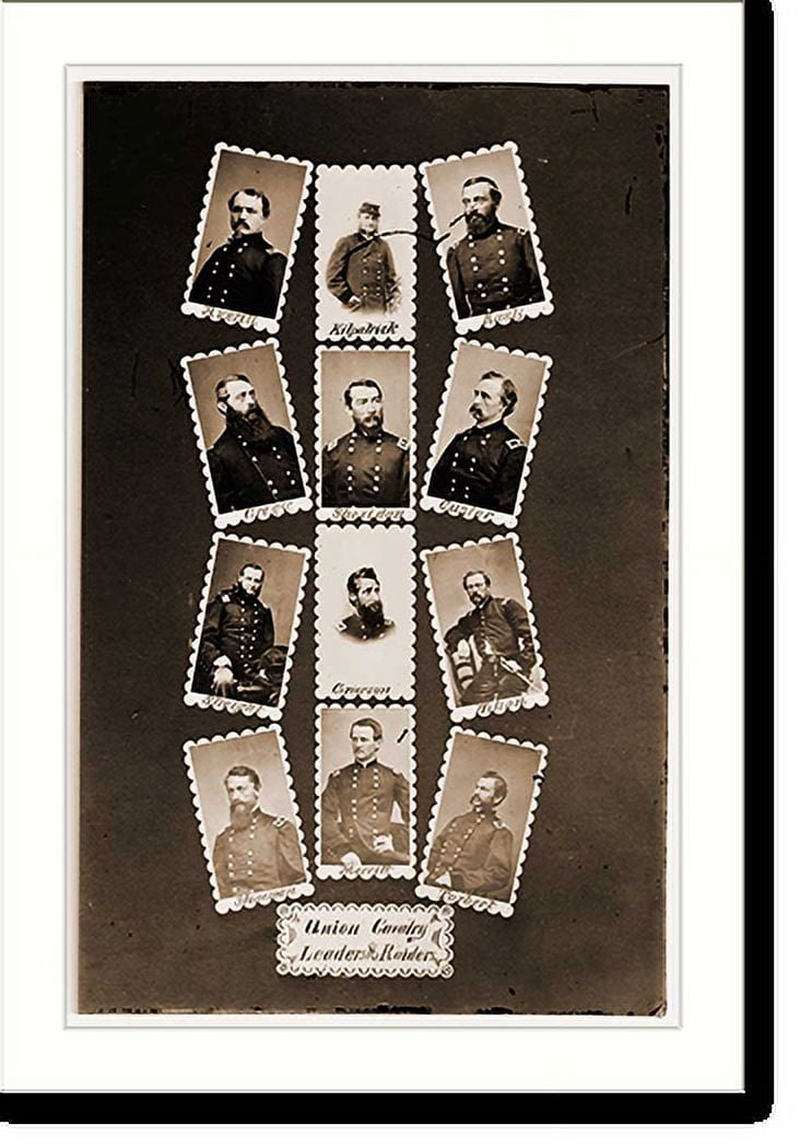 Historic Print, Union Cavalry leaders & raiders: Averill Kilpatrick ...