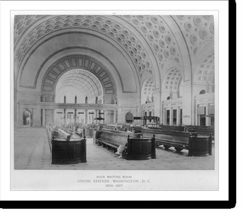 Historic Print, [Union Station, Wash., D.C.: Main waiting room], 18" x ...